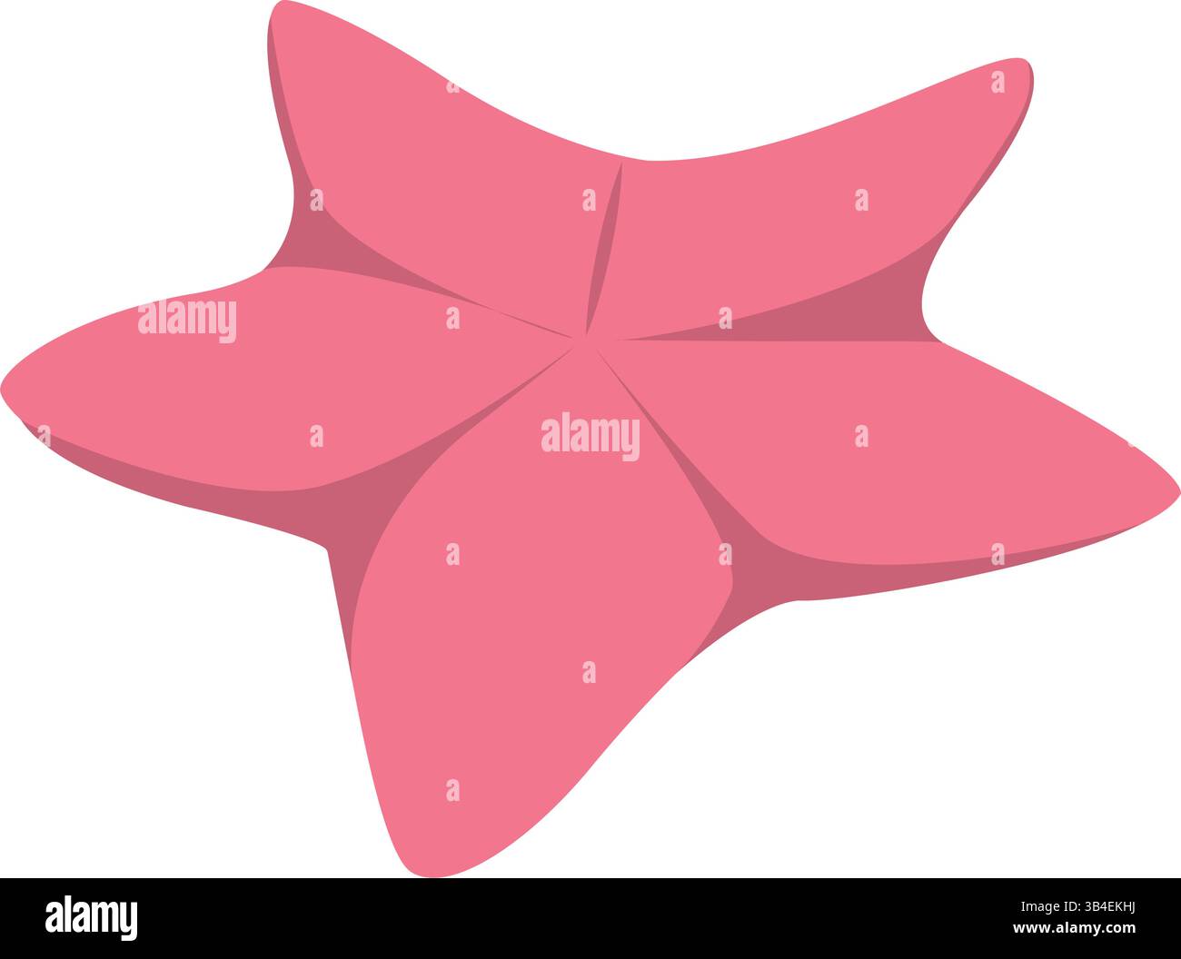 Pink cartoon starfish. Vector illustration Stock Vector Image & Art - Alamy