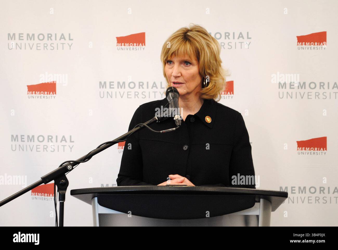 Janet Morrison speaks during a press conference in St. John's ...