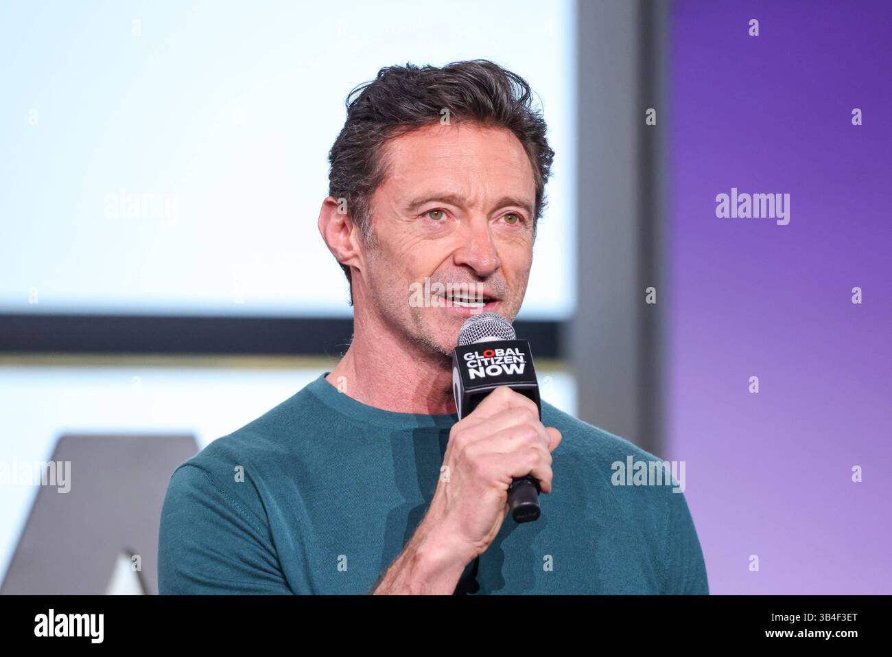 Global Citizen NOW in New York City Hugh Jackman during Global Citizen ...