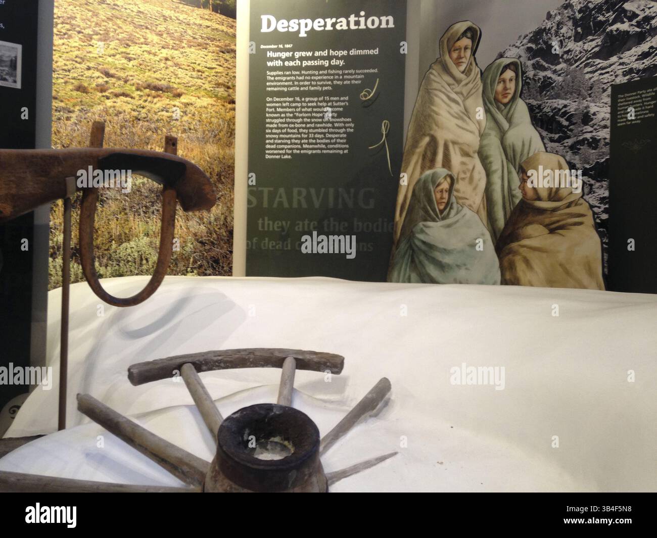 Aug. 26, 2015 - CA, USA - Many displays of the ill-fated Donner Party ...