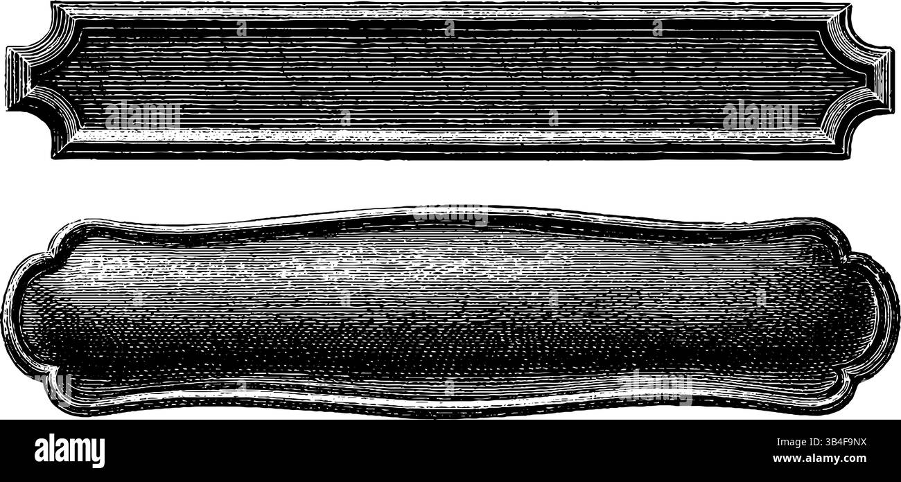 Engraved architectural keystone and boss design set for decorative use ...