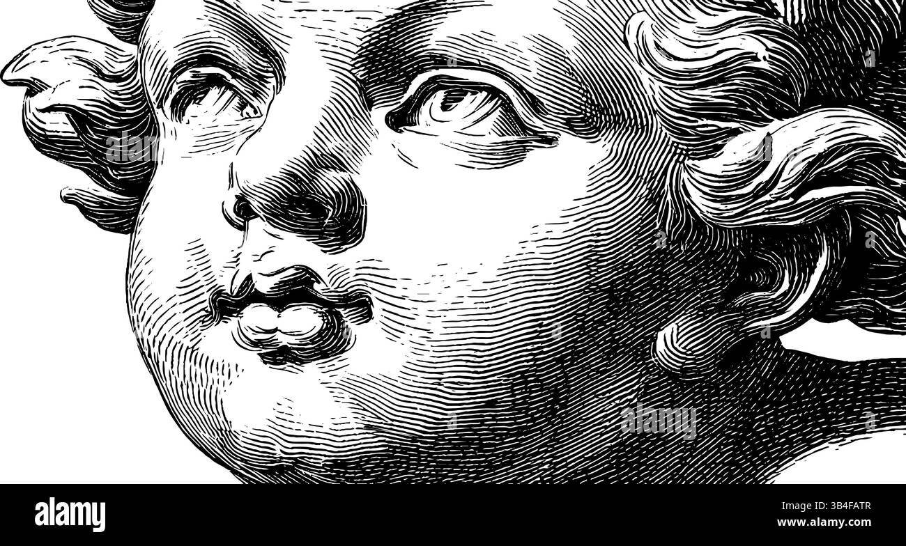 Putto drawing Stock Vector Images - Alamy