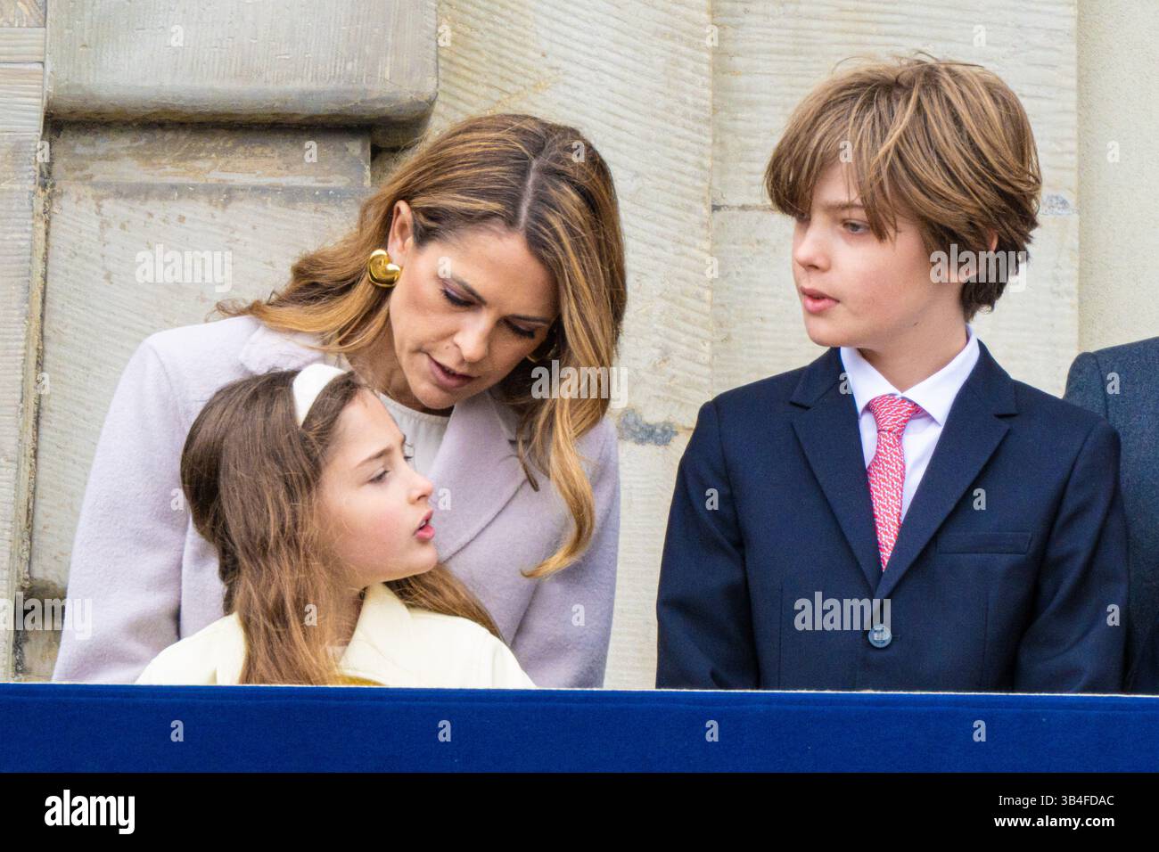 Stockholm, Sweden. 30th Apr, 2025. Princess Madeleine, Prince Nicolas ...