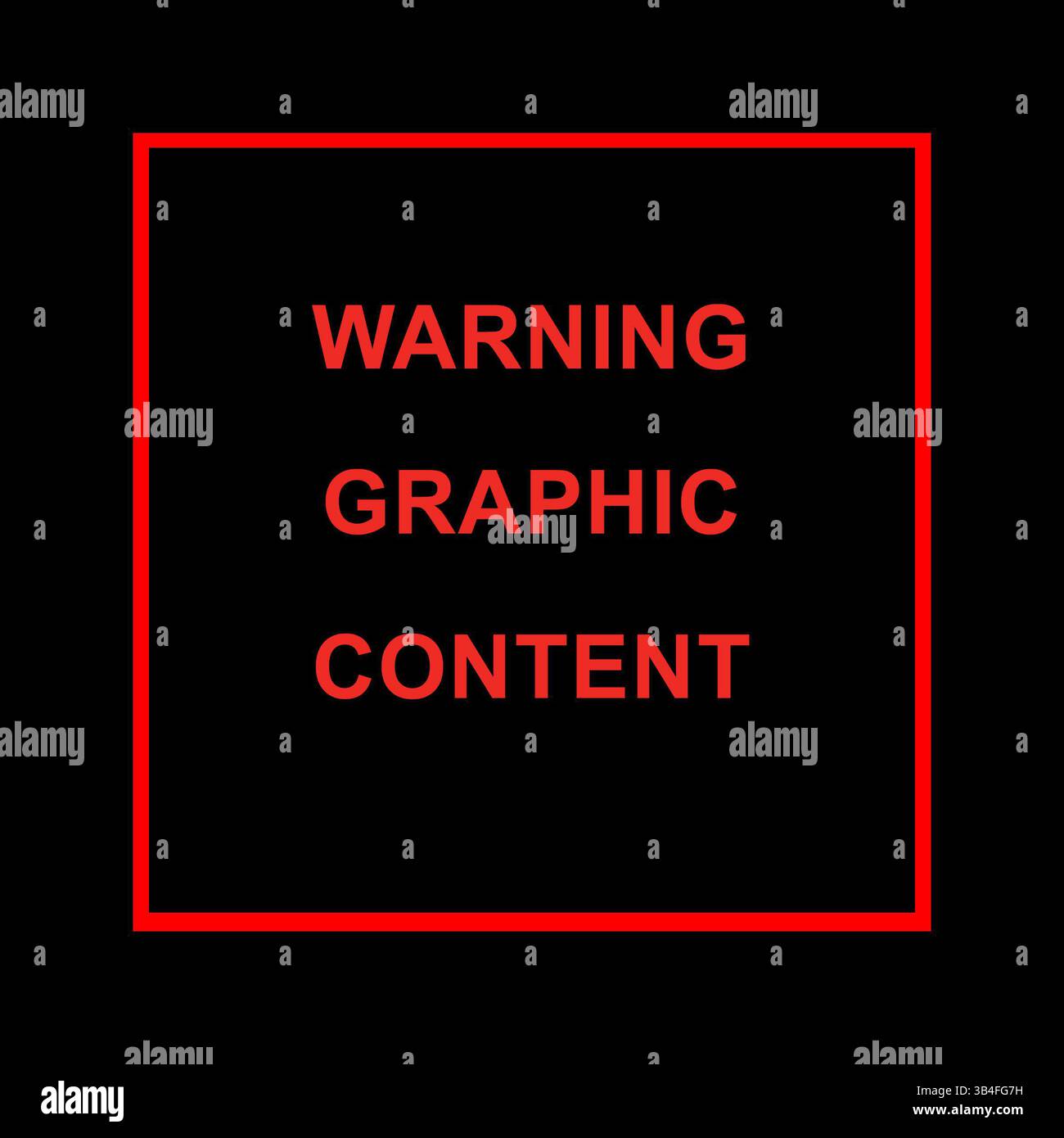 Graphic Content Warning Stock Photo - Alamy