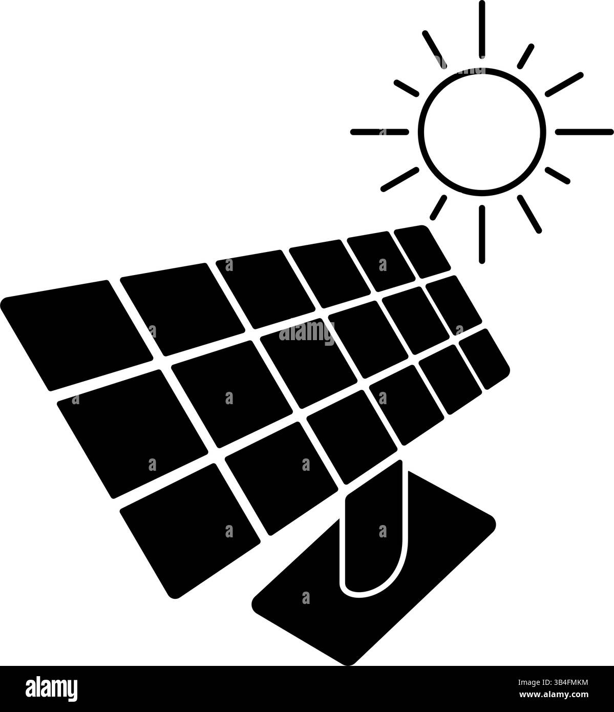 Solar photovoltaic panel Black and White Stock Photos & Images - Alamy