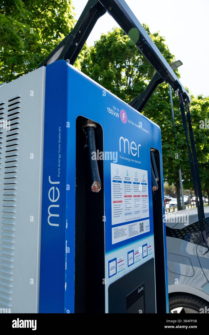 Mer Electric car charging station vandalism and theft of all the ...