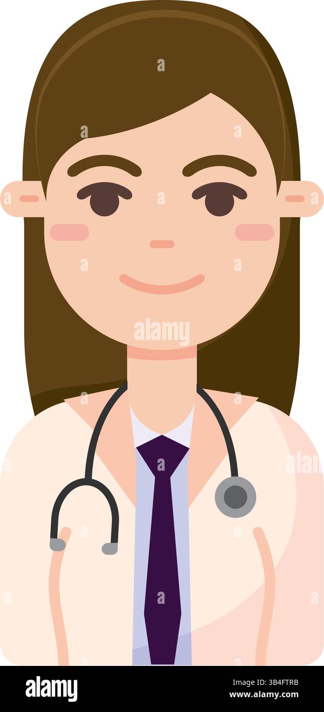 Female doctor cartoon. Vector illustration Stock Vector Image & Art - Alamy