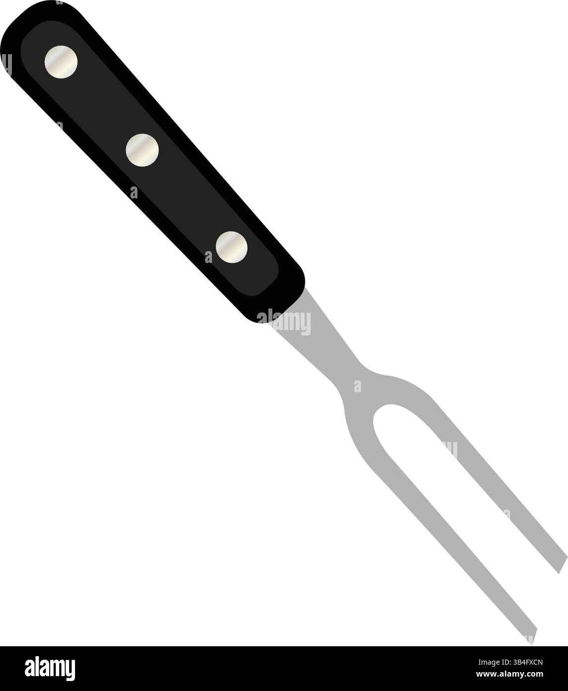 Black grill fork. Vector illustration Stock Vector Image & Art - Alamy