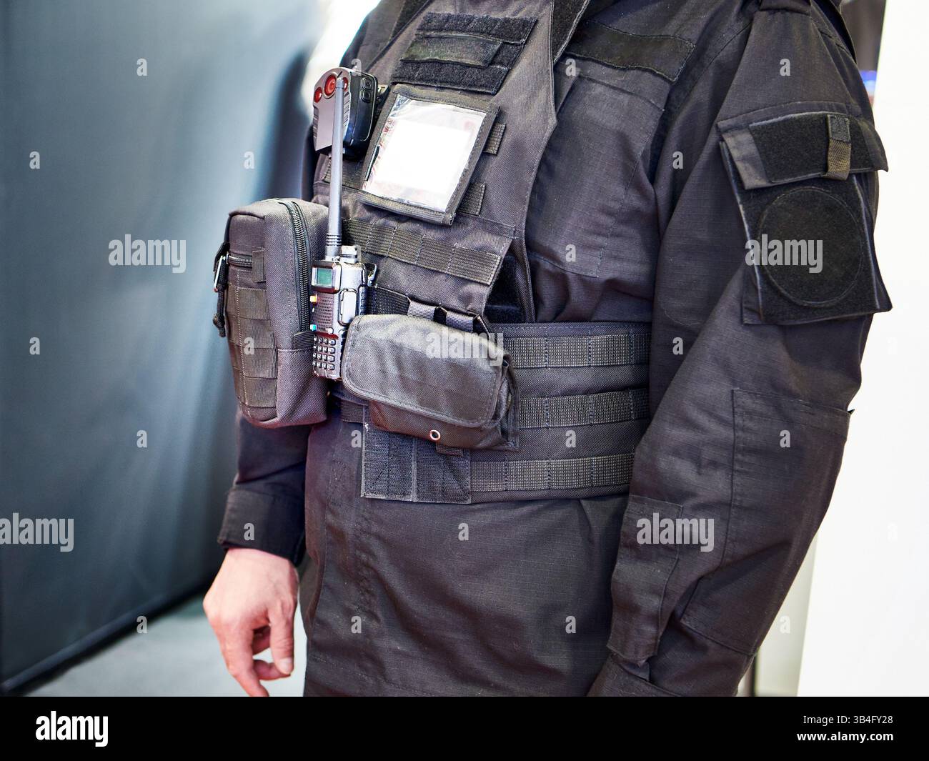 Security guard uniform and walkie-talkie Stock Photo - Alamy
