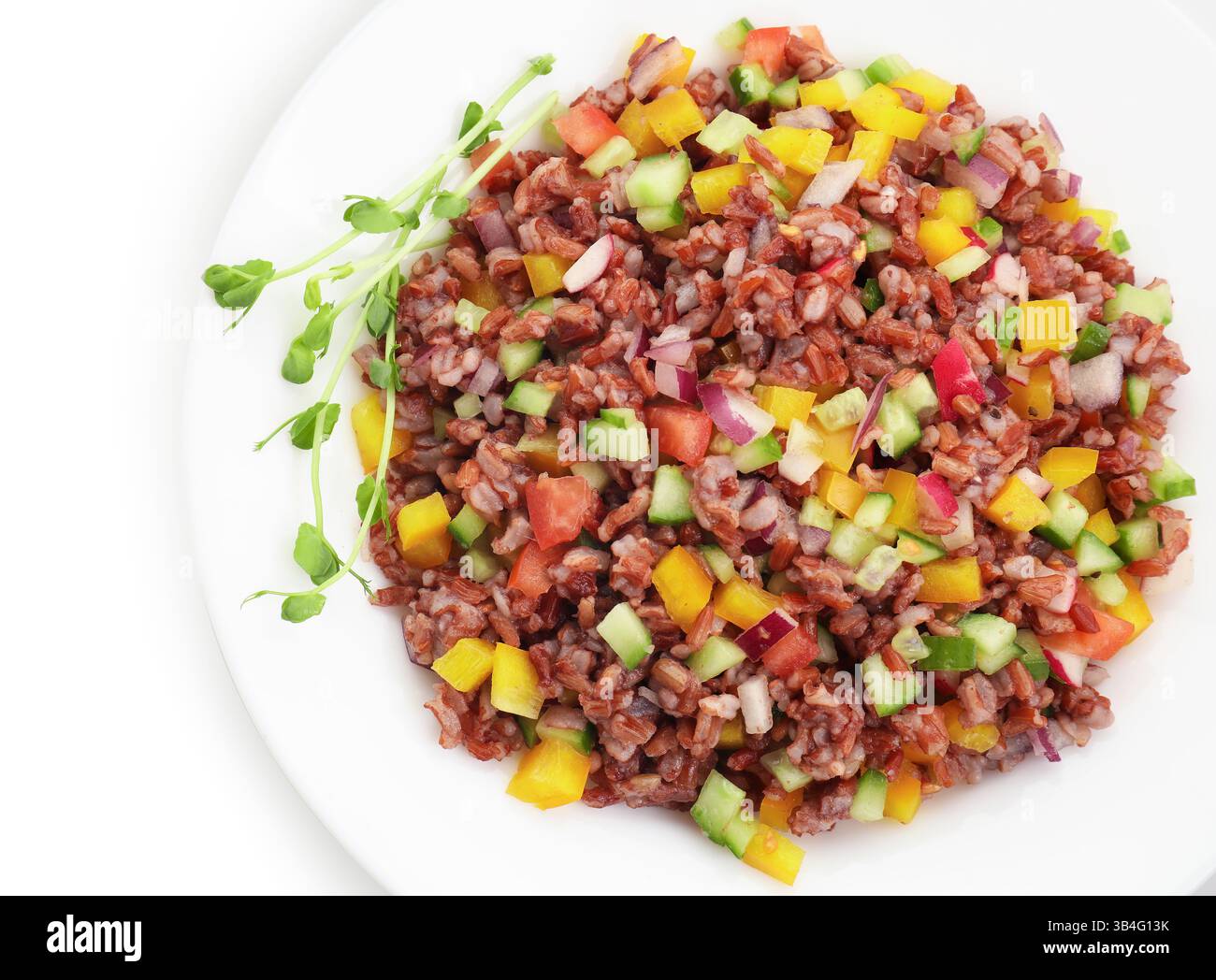 Brown rice top onions hi-res stock photography and images - Alamy