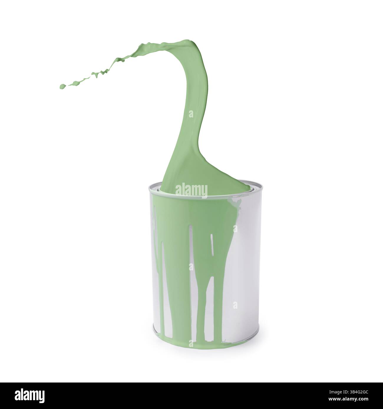 Light sage green paint Cut Out Stock Images & Pictures - Alamy