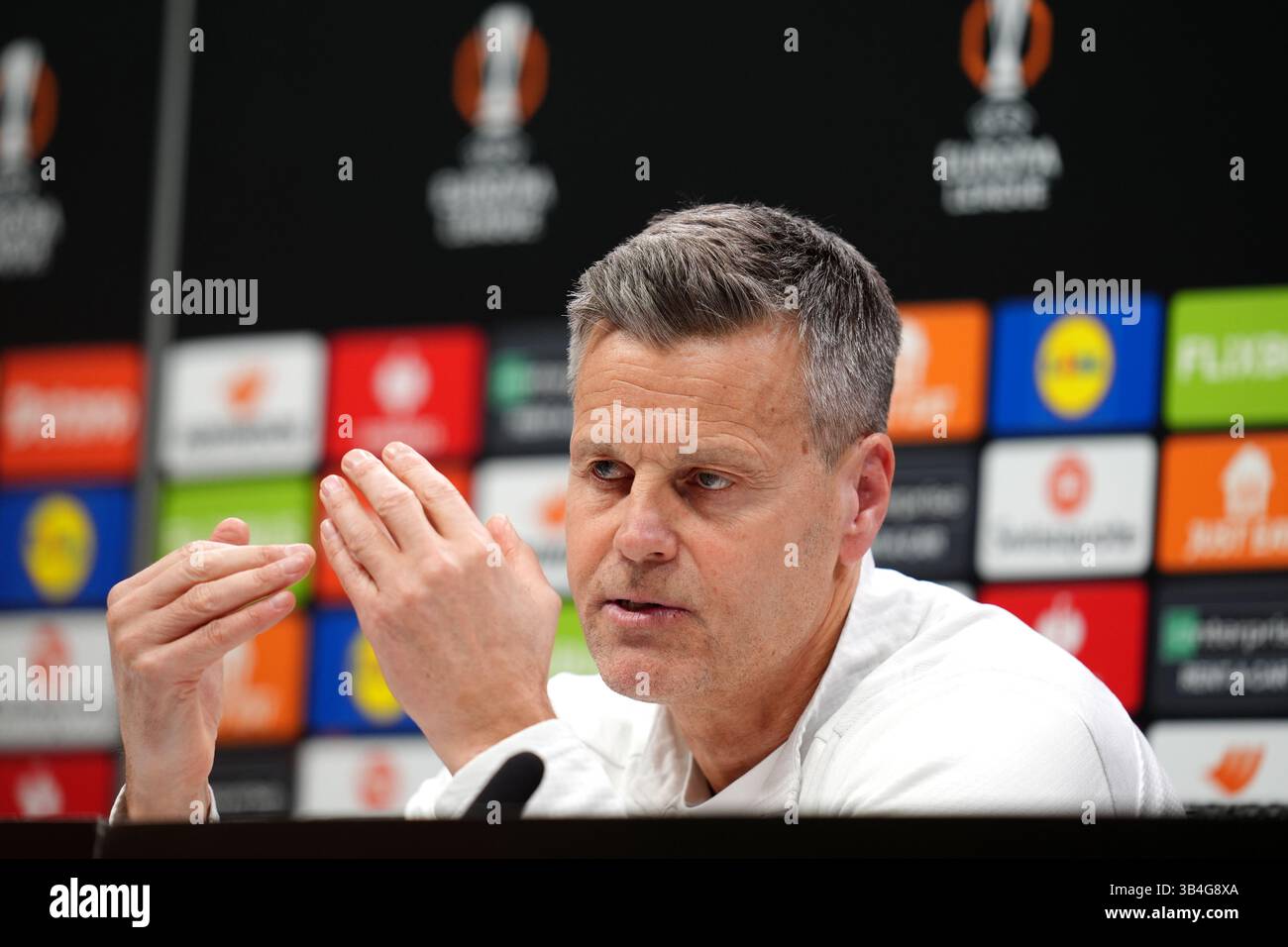 FK Bodo/Glimt head coach Kjetil Knutsen during a press conference at ...