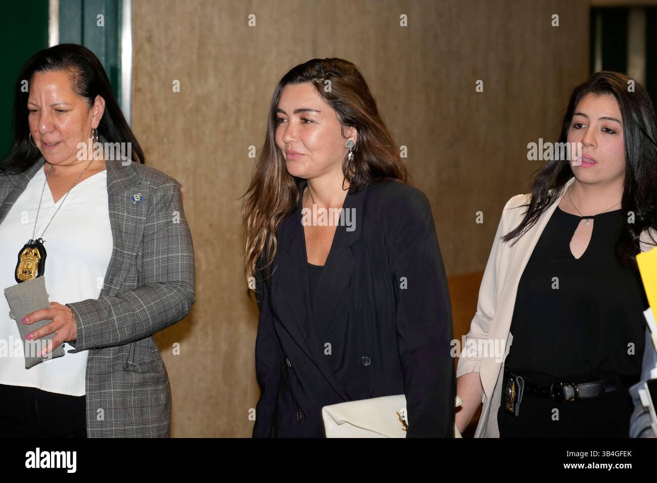 Miriam Haley, center, an accuser testifying at Harvey Weinstein's rape ...