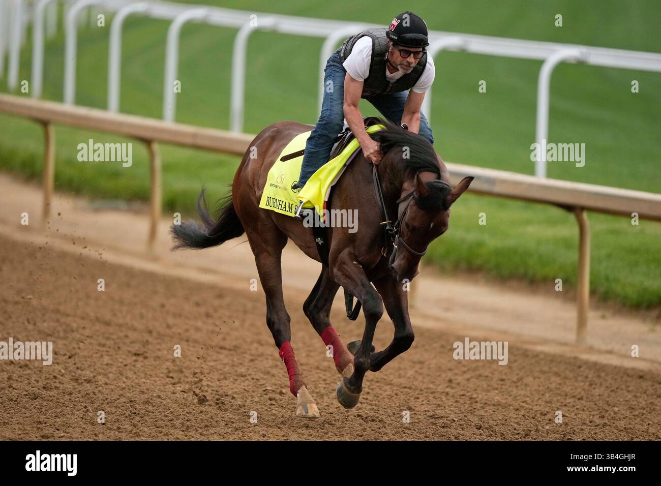 Kentucky Derby entrant Burnham Square works out at Churchill Downs ...