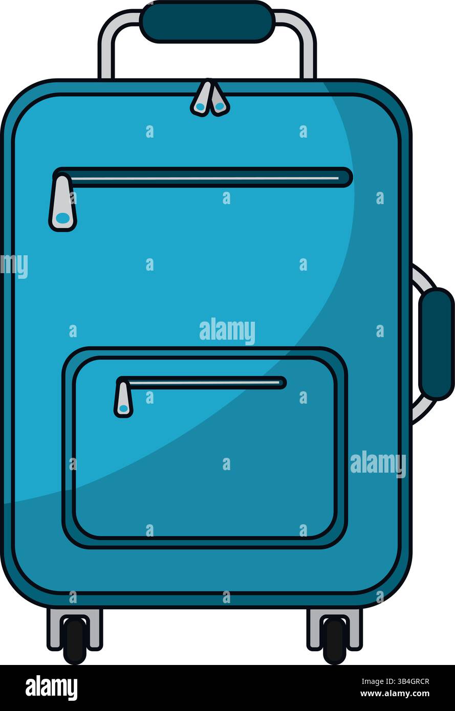 Colored wheeled suitcase. Vector illustration Stock Vector Image & Art ...