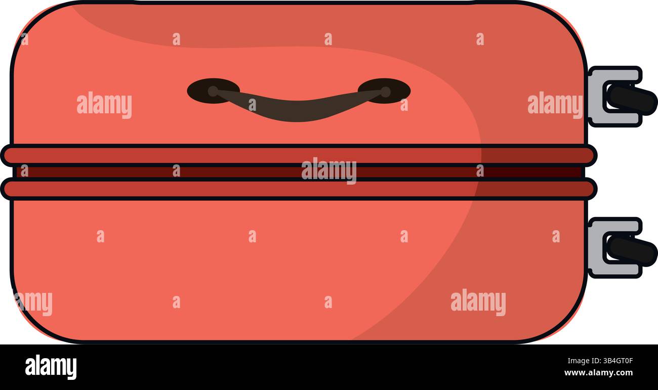 Colored wheeled suitcase. Vector illustration Stock Vector Image & Art ...