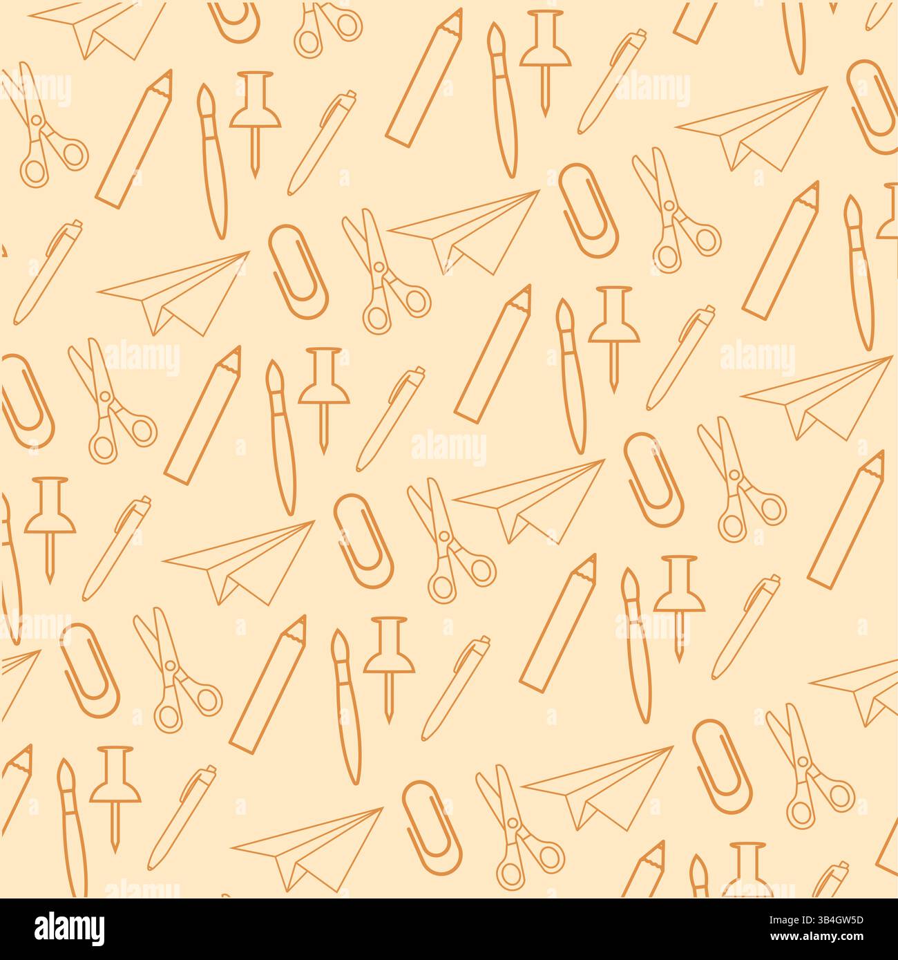 School supplies pattern. Vector illustration Stock Vector Image & Art ...