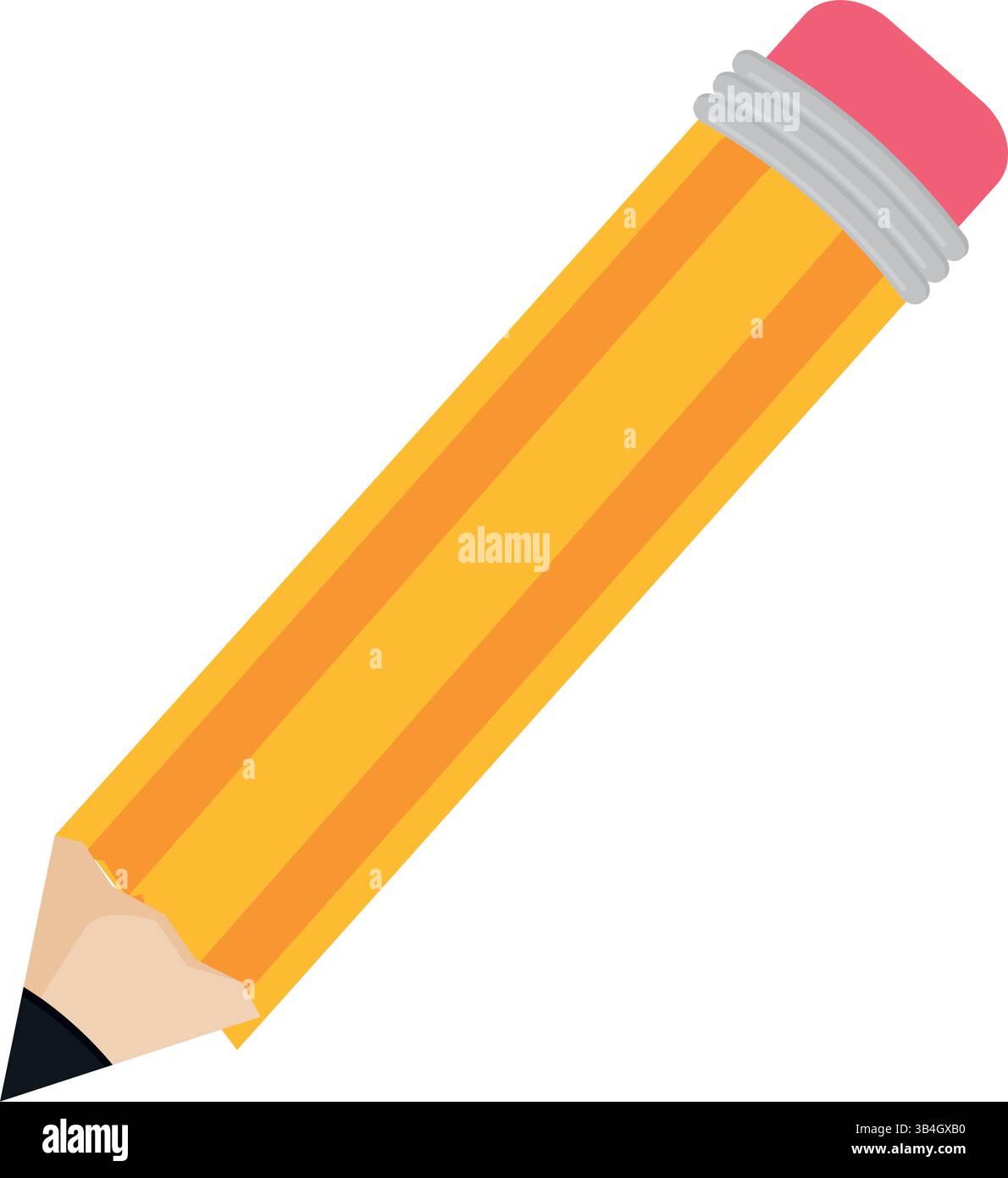 Yellow classic pencil. Vector illustration Stock Vector Image & Art - Alamy
