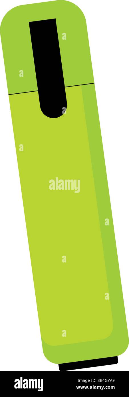 Green color highlighter. Vector illustration Stock Vector Image & Art ...