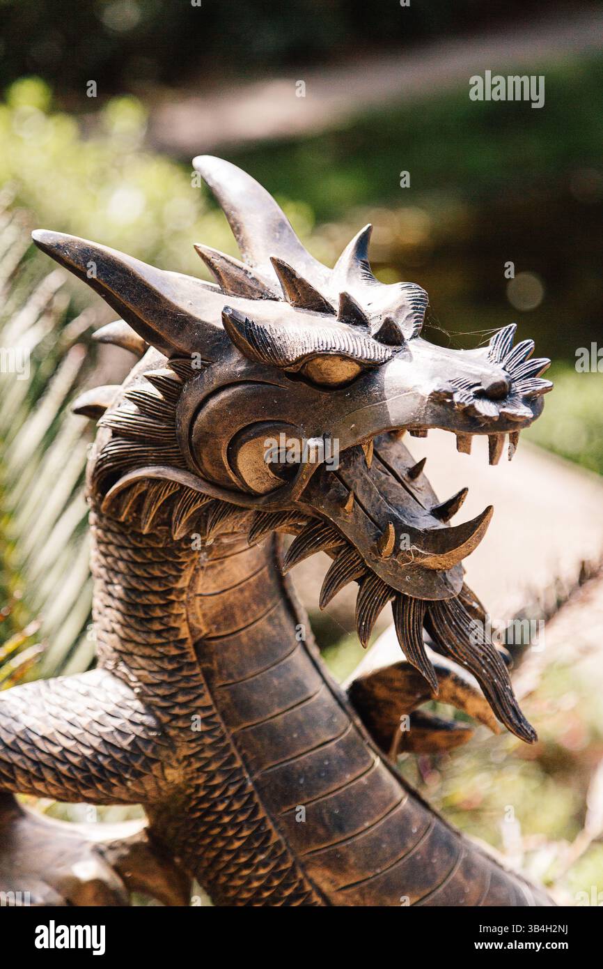 Metal Dragon Sculpture – Amantikir Gardens, Campos do Jordão, Brazil ...