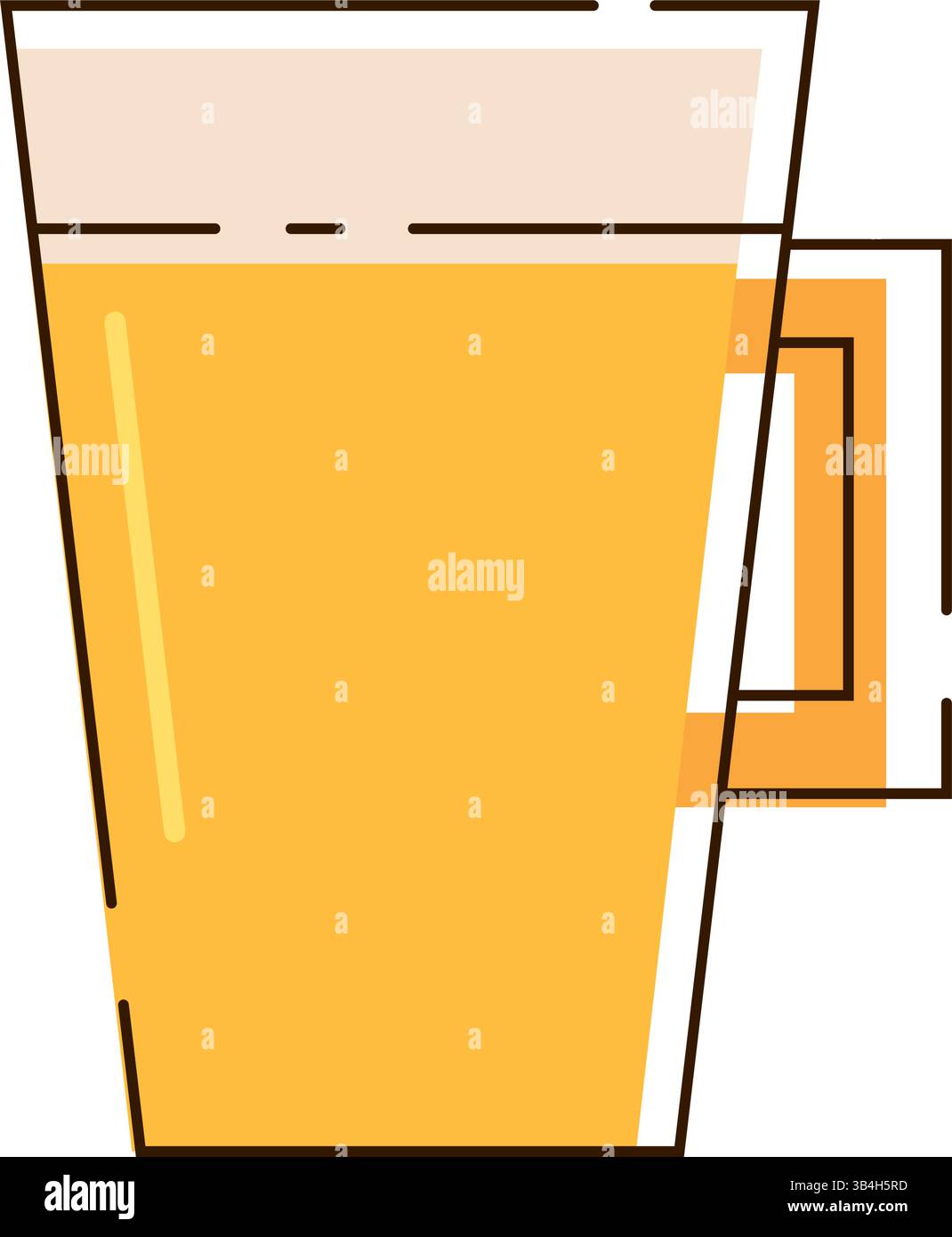 Flat mug drink glass. Vector illustration Stock Vector Image & Art - Alamy