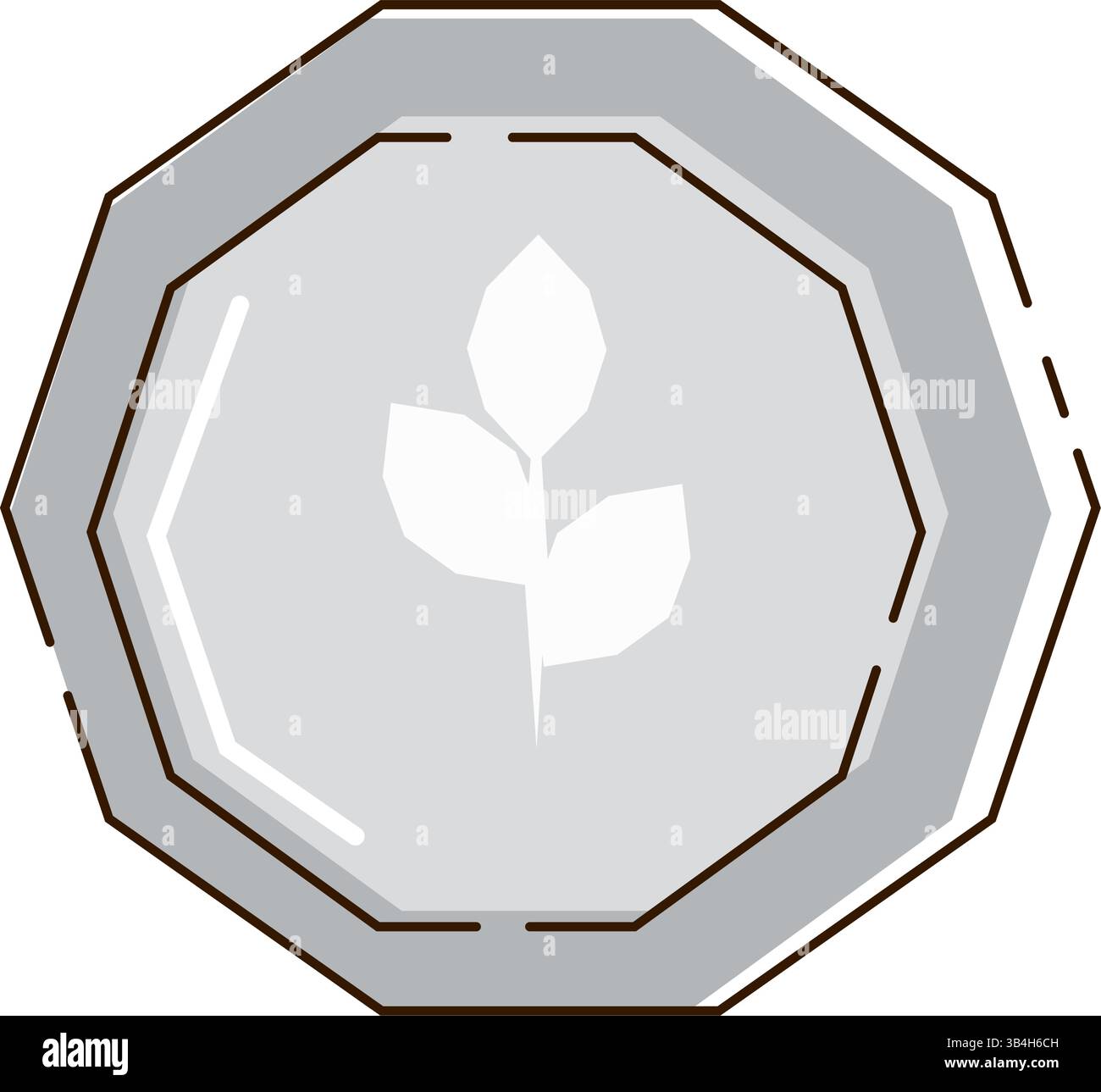 Flat silver beer lid. Vector illustration Stock Vector Image & Art - Alamy