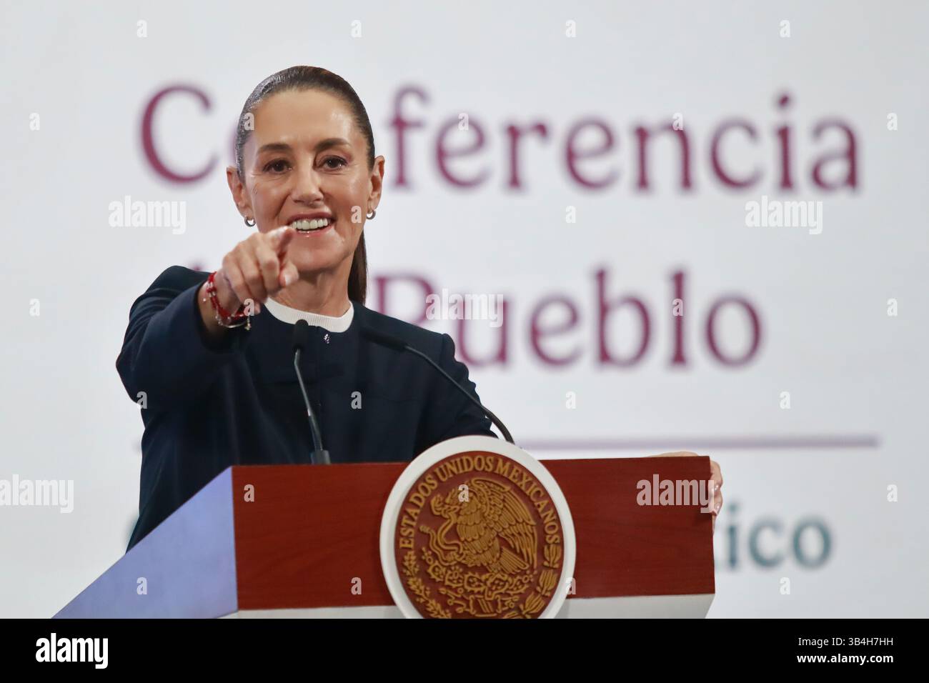 Mexico City, Mexico. 30th Apr, 2025. Mexico's President Claudia ...