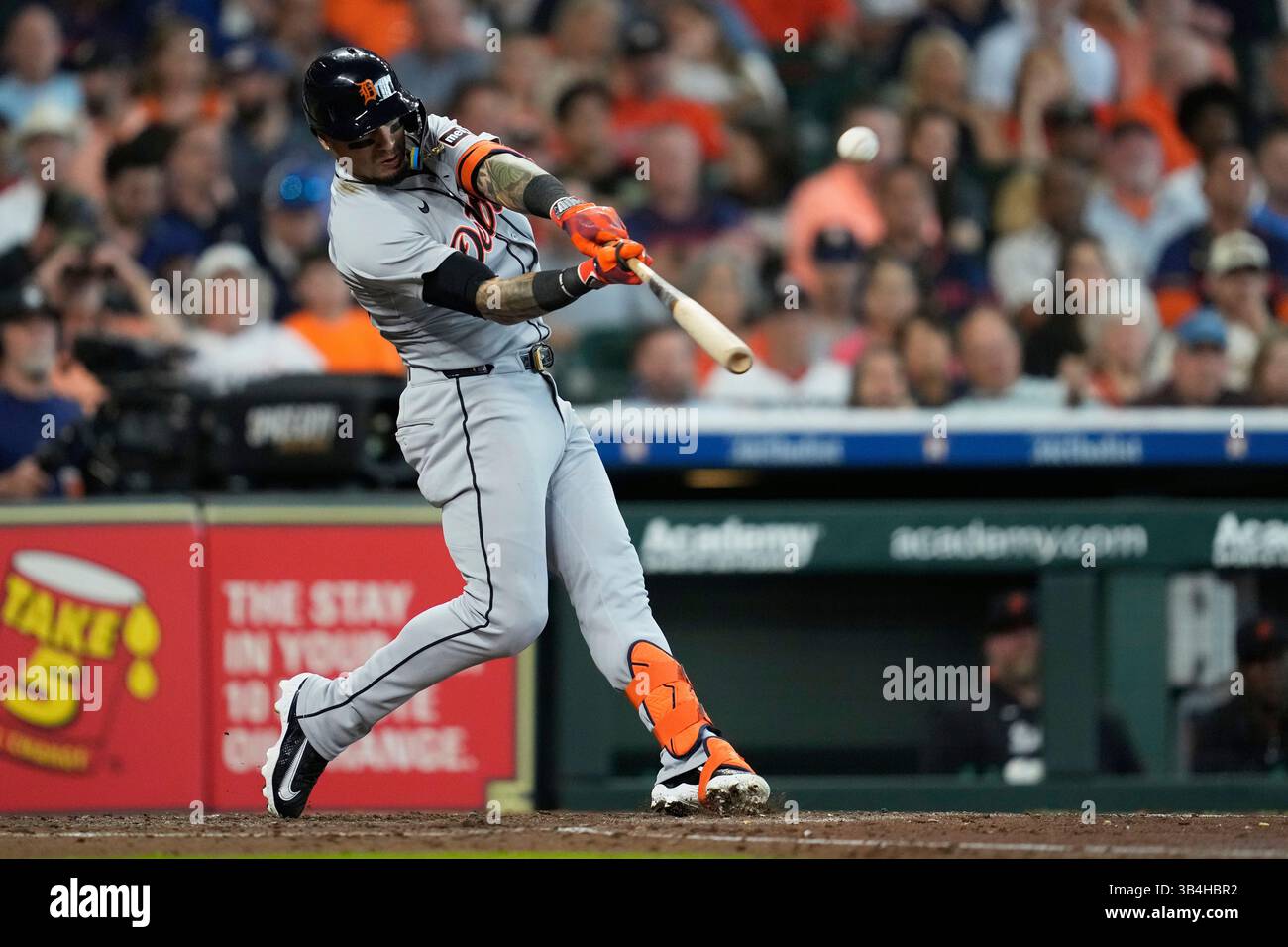 Detroit Tigers' Javier Baez hits a grand slam during the third inning ...