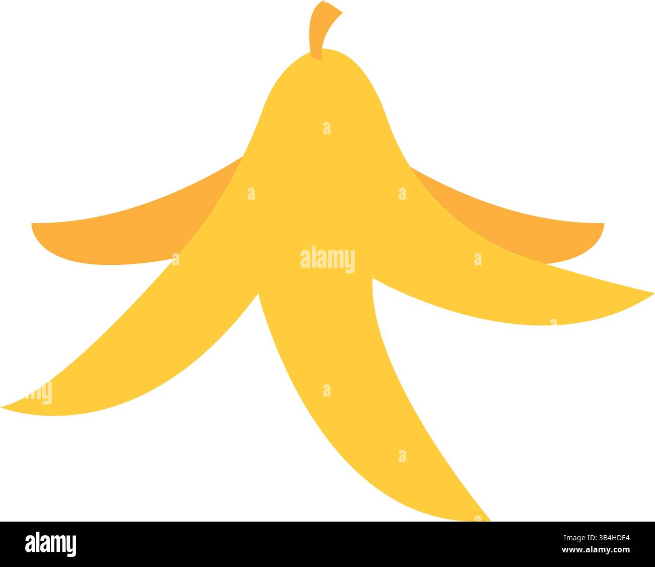 Banana peel cartoon style. Vector illustration Stock Vector Image & Art ...