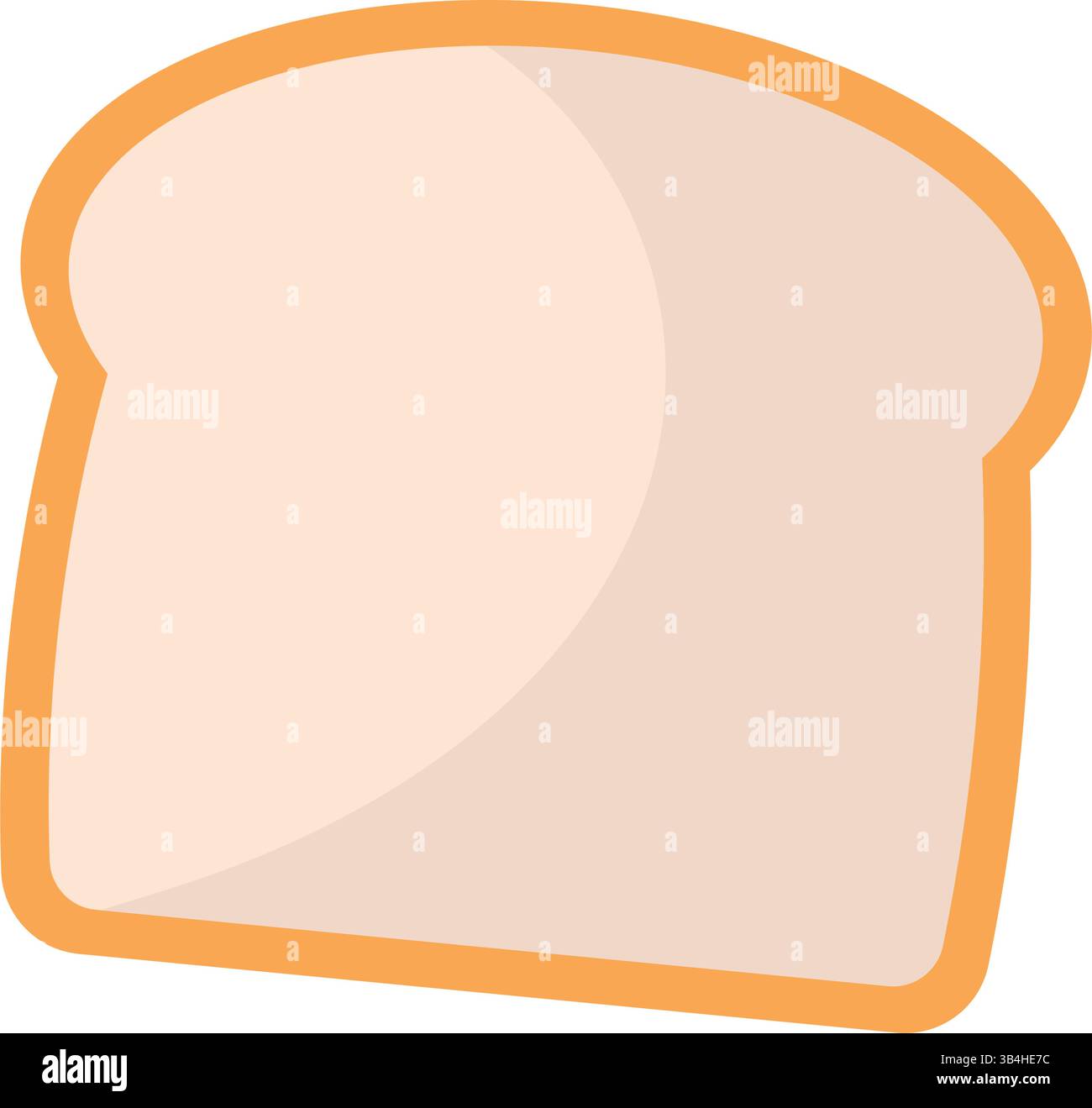 Slice of white bread. Vector illustration Stock Vector Image & Art - Alamy
