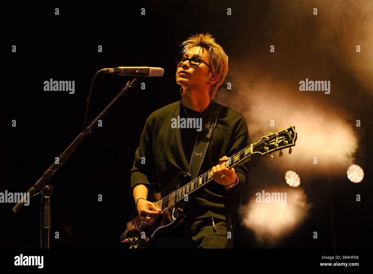 LONDON, ENGLAND - APRIL 29: Kim Daniel of ‘Wave to Earth’ performing at Brixton Academy on April ...