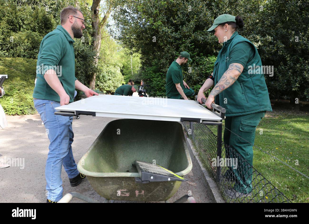 30.04.2025, xcex, GER, Hamburg, Hagenbecks Tierpark, Aldabra ...