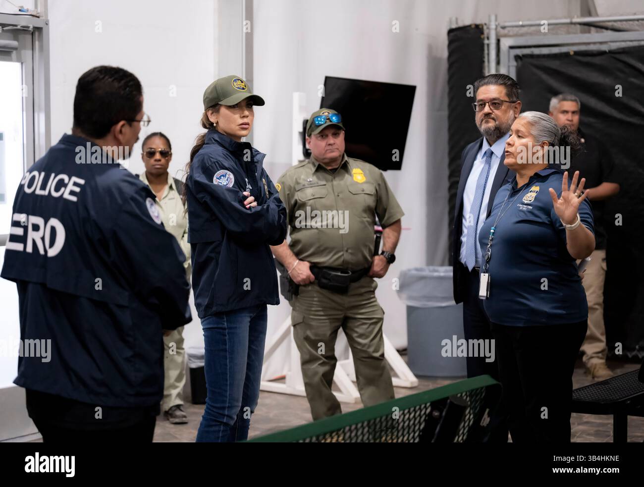 Department of Homeland Security (DHS) Secretary Kristi Noem visits the ...