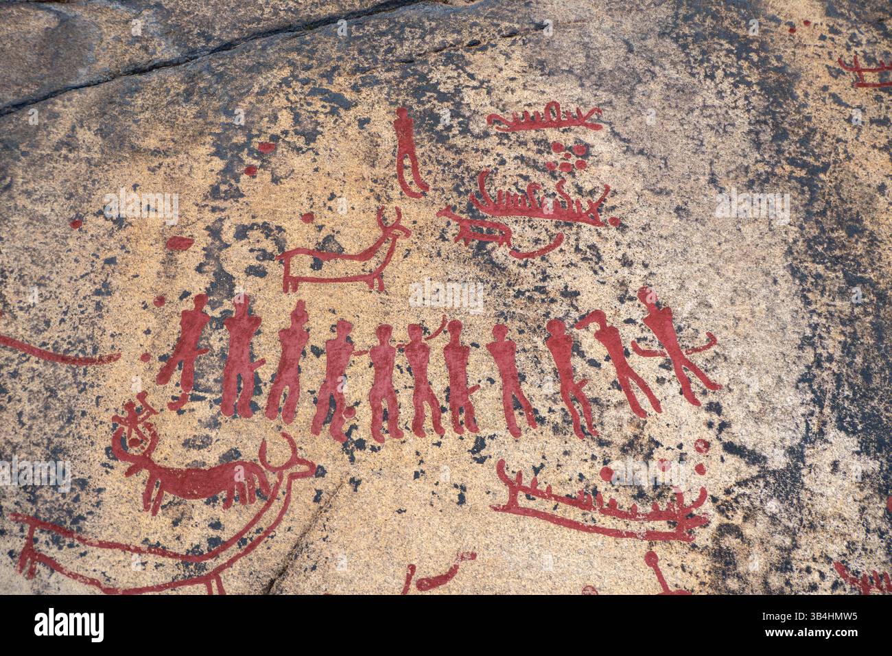 famous 3000 years old Rock Carvings at Tanum World Heritage Site in ...