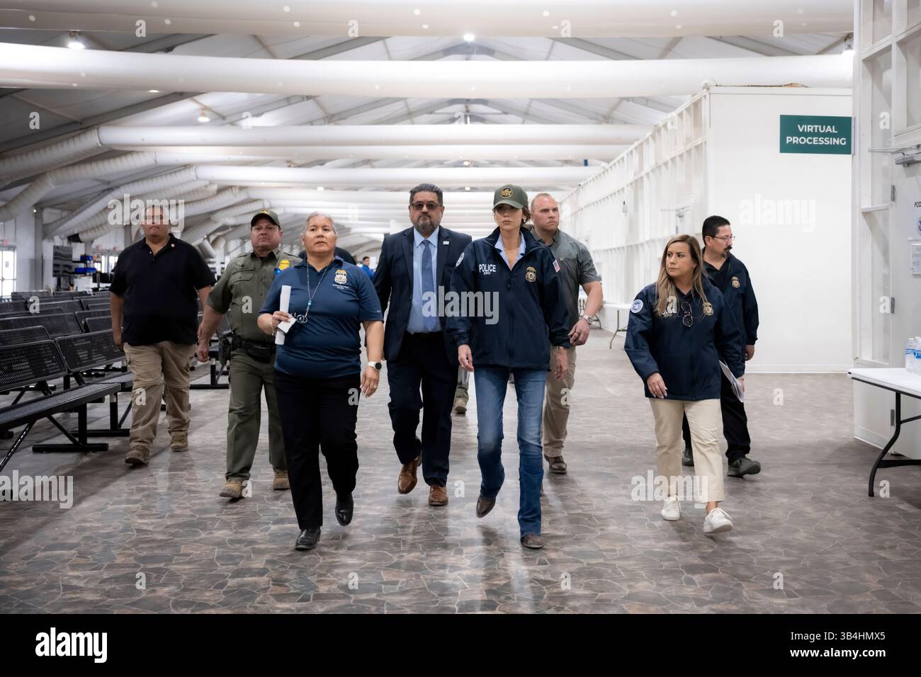 Department of Homeland Security (DHS) Secretary Kristi Noem visits the ...