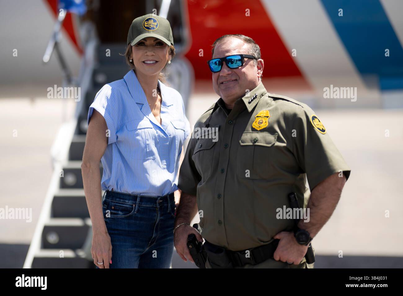 Department of Homeland Security (DHS) Secretary Kristi Noem arrives at ...
