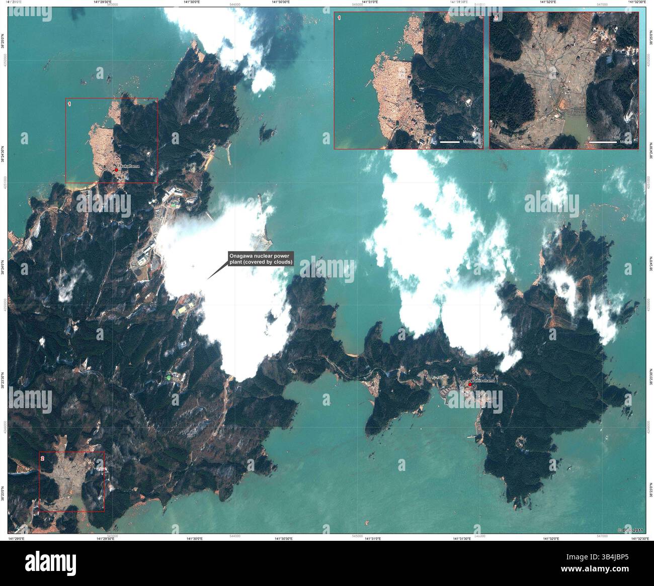 Mar. 13, 2011 - Momonoura, Oshika Peninsula, Japan - A 9.0 magnitude ...