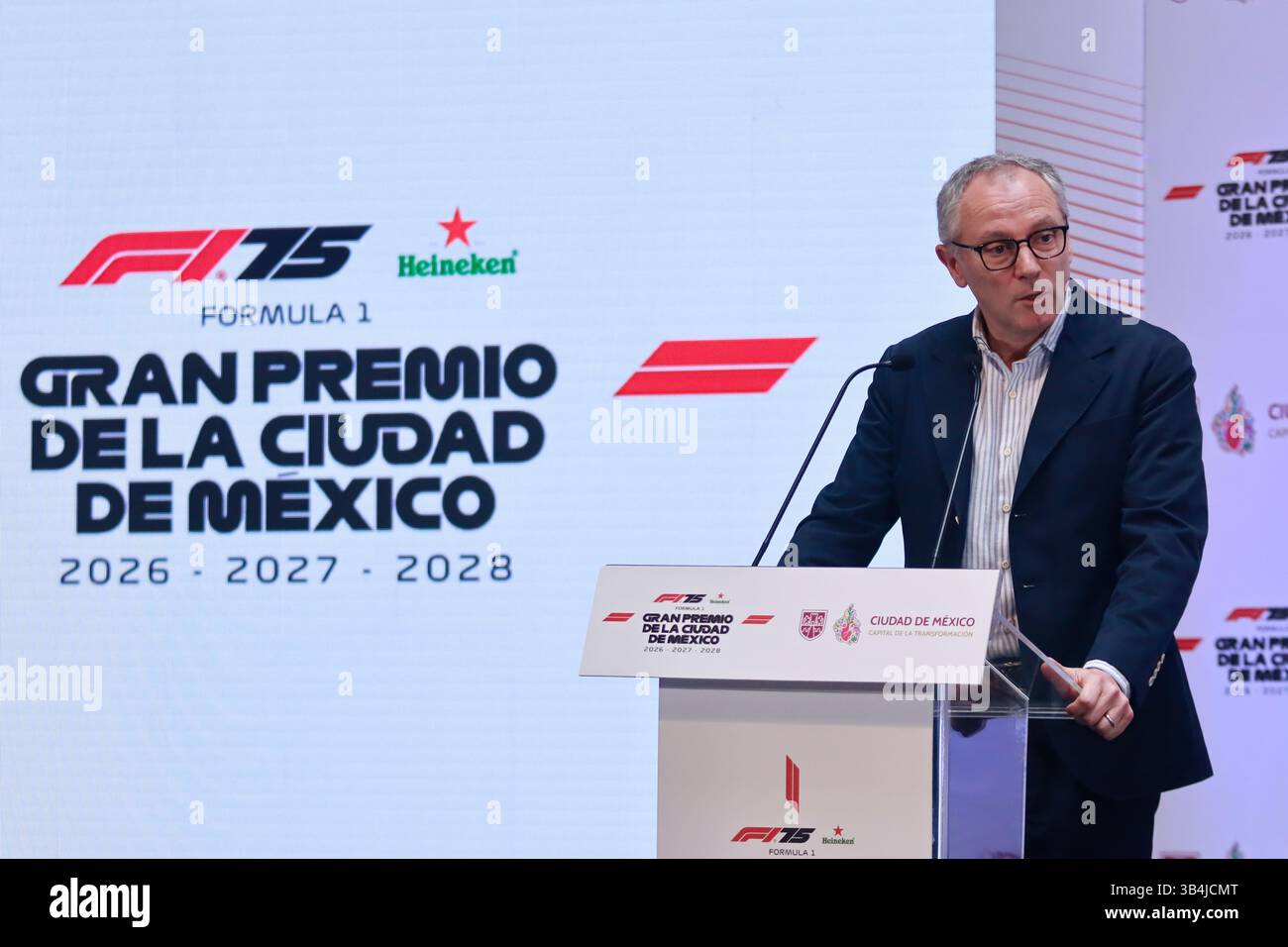 Mexico City, Mexico. 30th Apr, 2025. Stefano Domenicali, F1 President ...