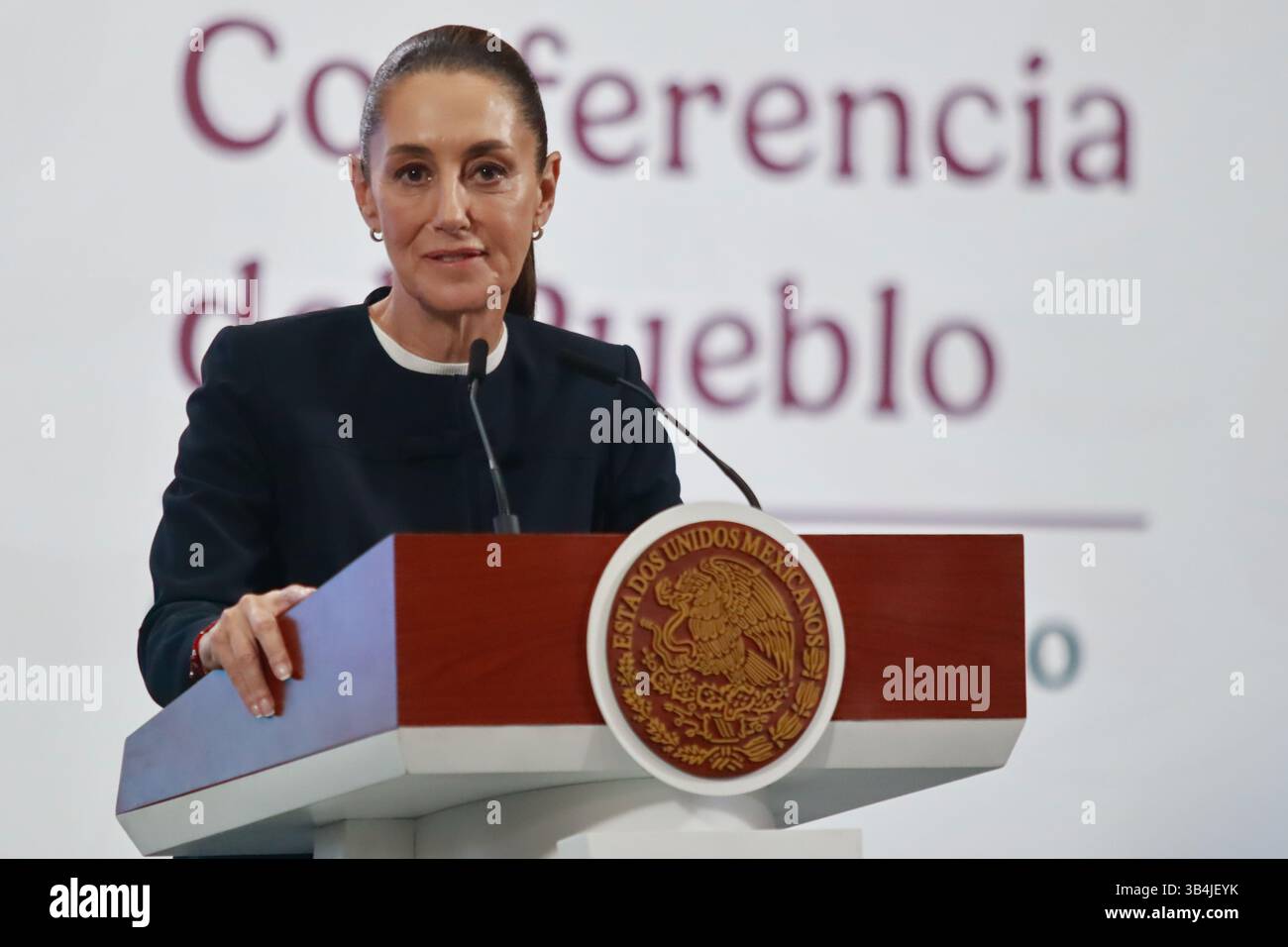 Mexico City, Mexico. 30th Apr, 2025. Mexico's President Claudia ...