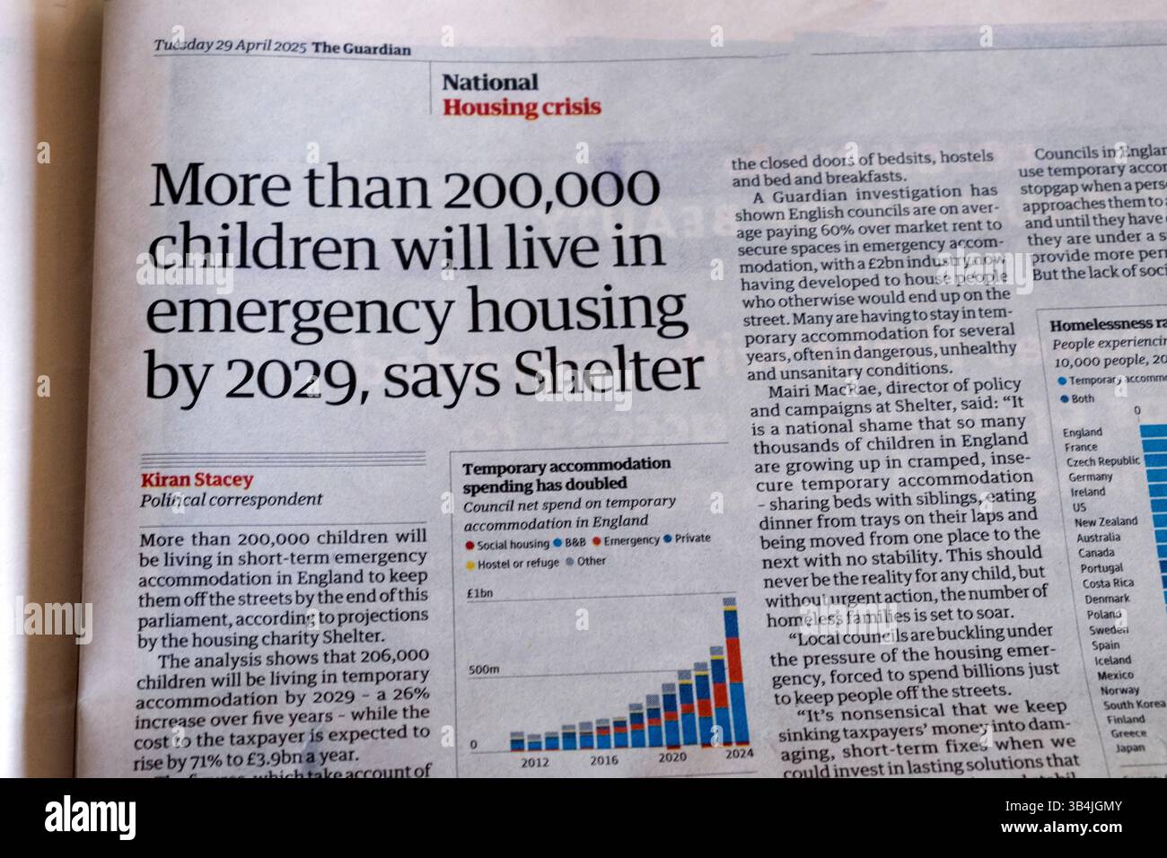 'More than 200,000 chidren will live in emergency housing by 2029, says ...