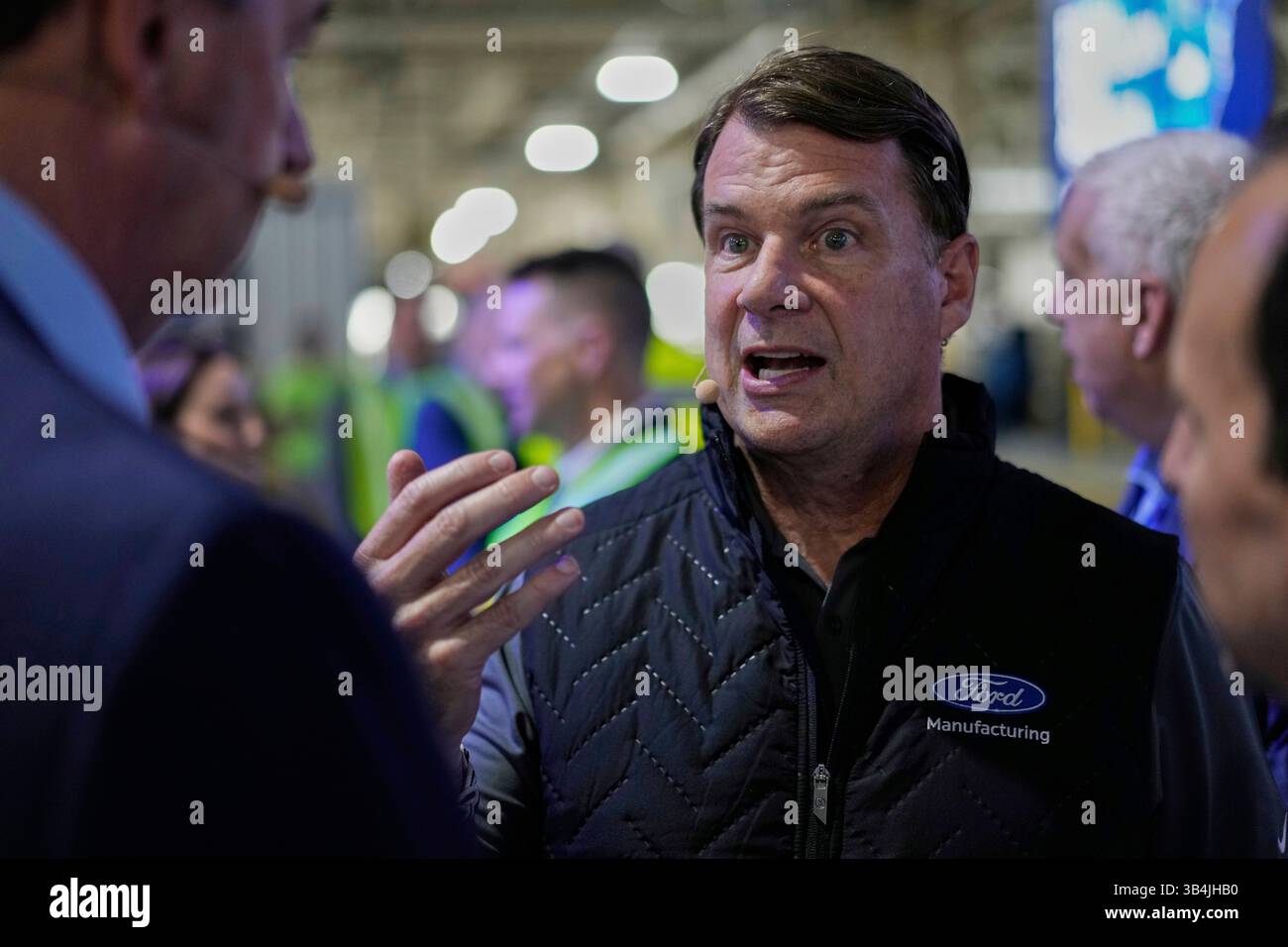 Jim Farley, President and Chief Executive Officer of Ford, speaks at ...