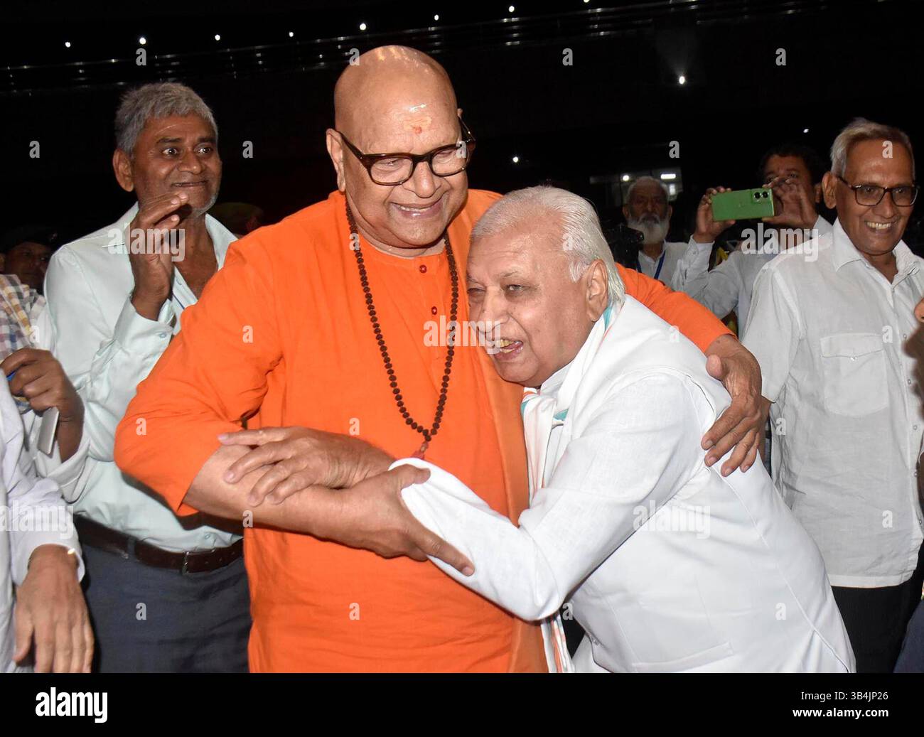 PATNA, INDIA - APRIL 30: Bihar Governor Arif Mohammad Khan with Swami ...
