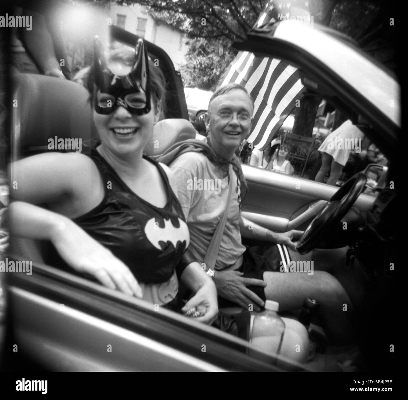 Neighborhood festivities Black and White Stock Photos & Images - Alamy