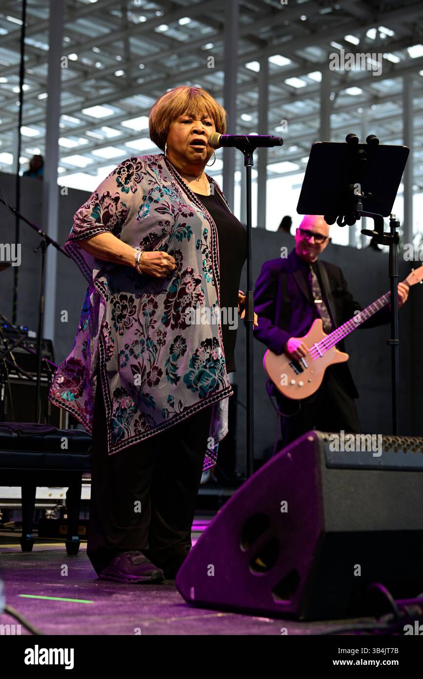 April 27, 2025: MAVIS STAPLES performs during the Austin Blues Festival ...
