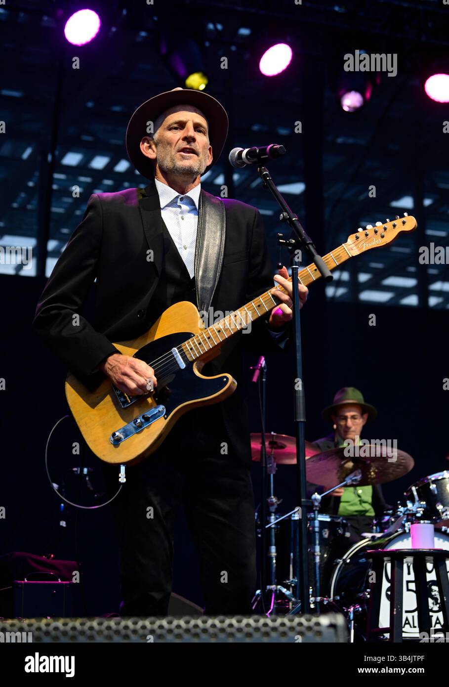 April 27, 2025: Guitarist RICK HOLMSTROM with MAVIS STAPLES performs ...