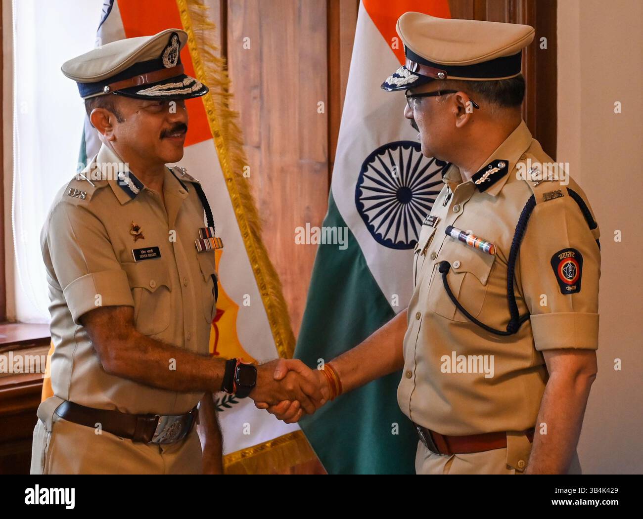 MUMBAI, INDIA - APRIL 30: 1994 batch IPS officer Deven Bharti takes ...