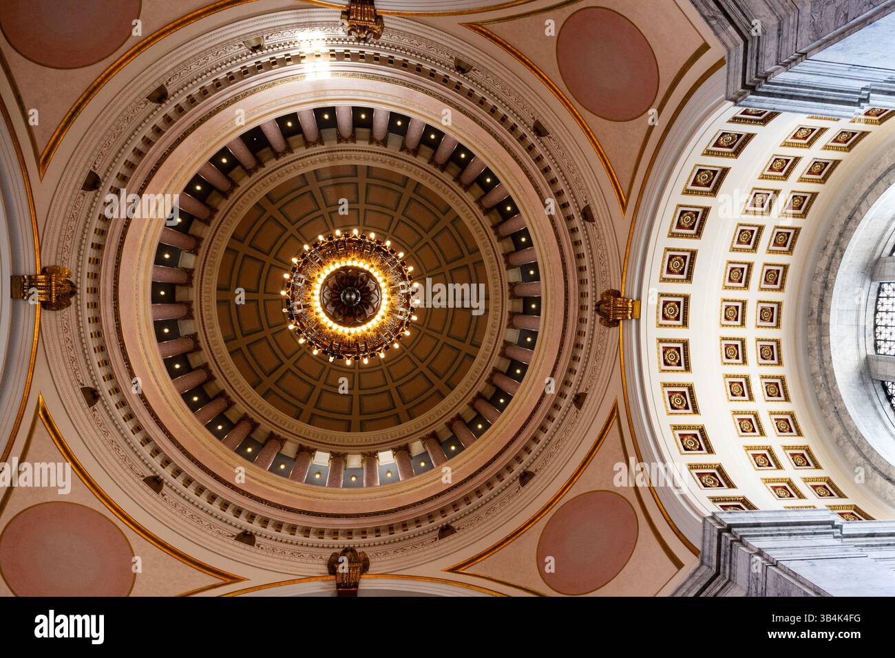 The interior of the Washington State Capitol building rotunda is seen ...