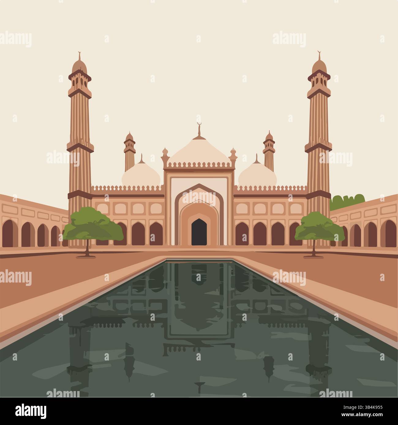 Mosque masjid vector illustration Design . Mosque vector for Eid and ...