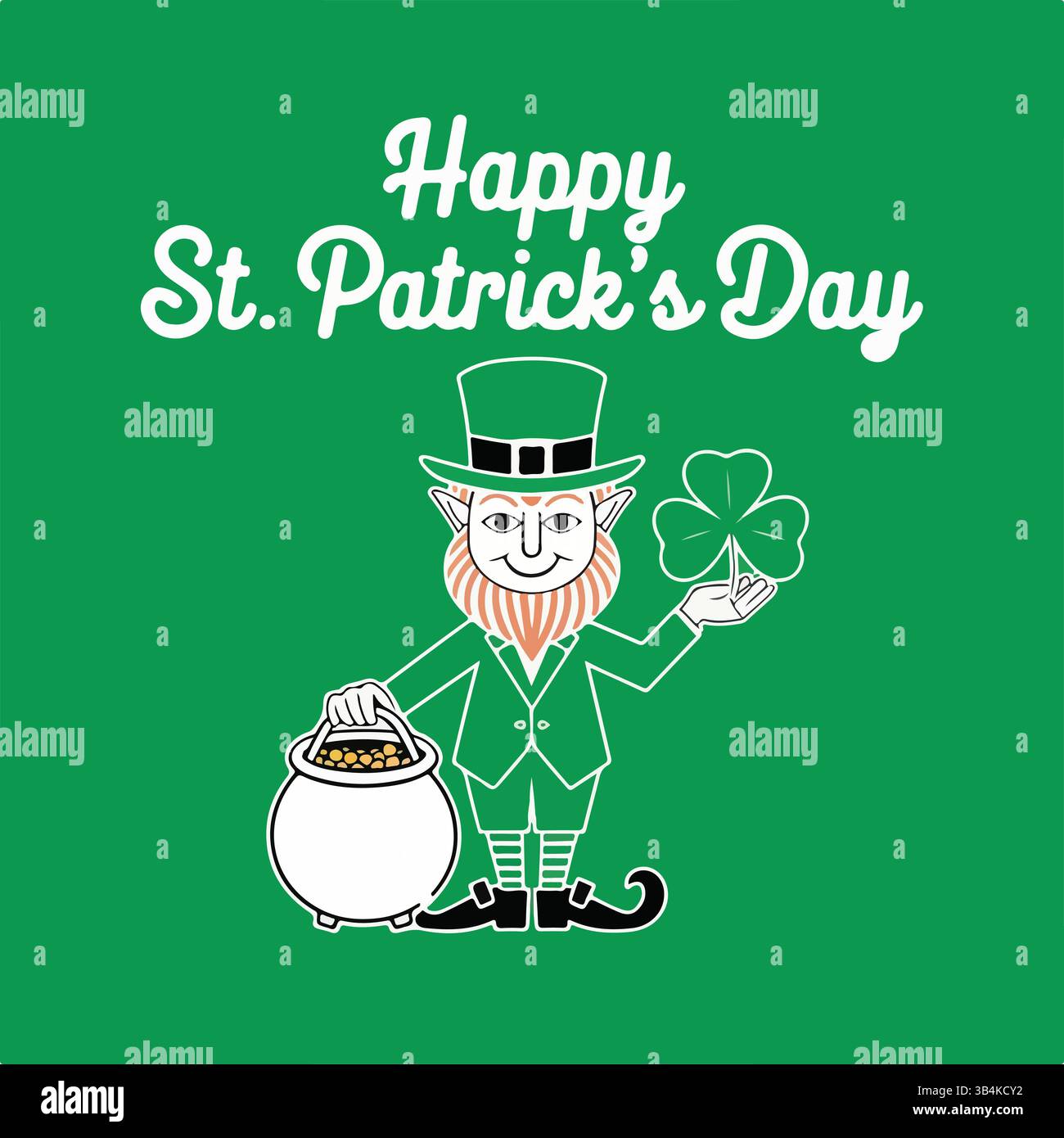 St patricks day gnome vector vectors Stock Vector Images - Alamy