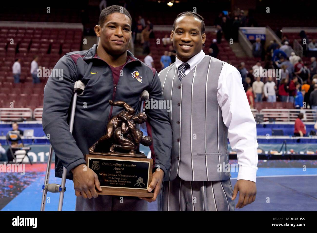 March 19, 2011: Anthony Robles (1) of Arizona State with his ...